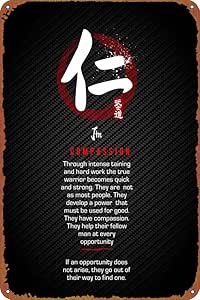 Amazon.com : 7 virtue of bushido inspirational Poster Sign Metal Tin ...