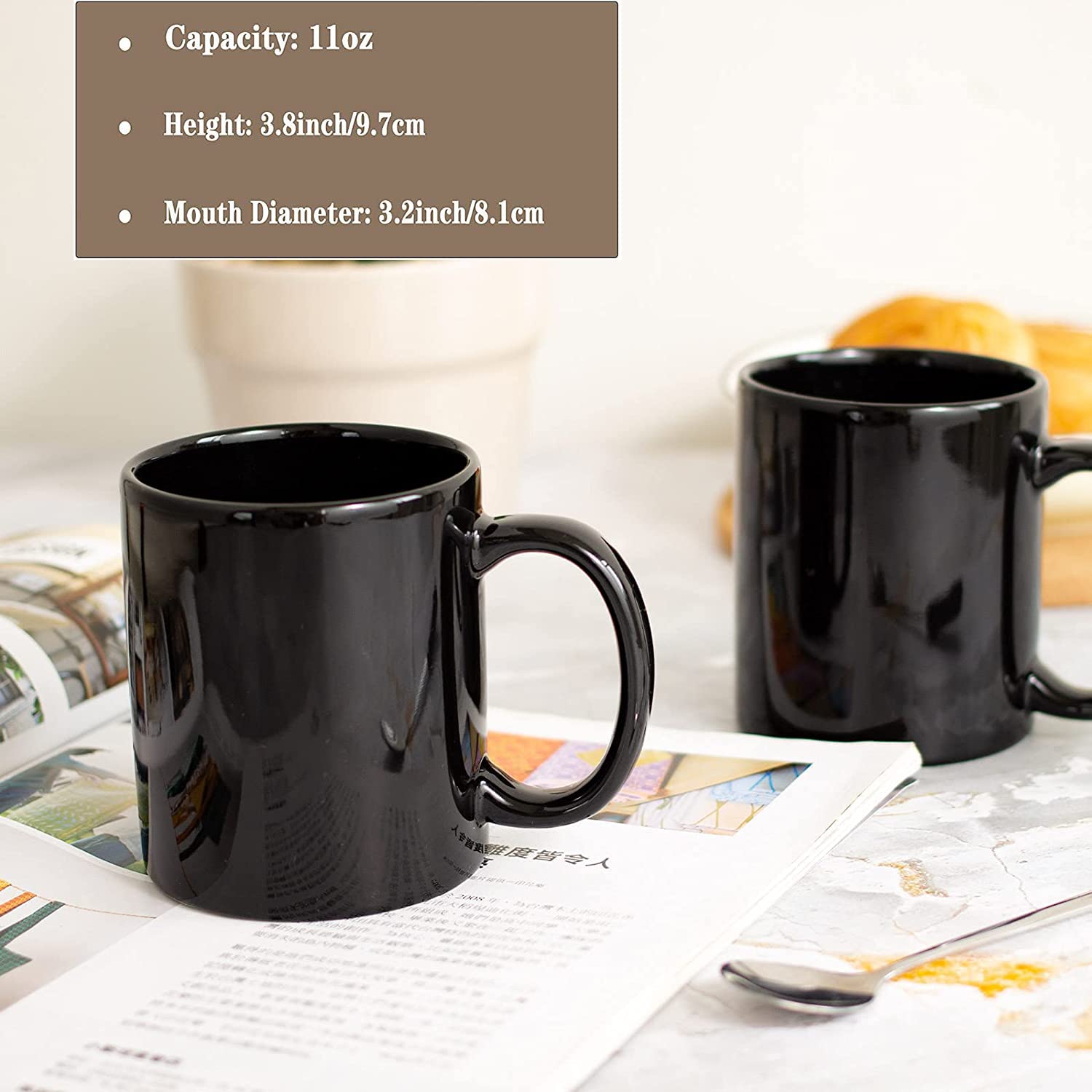 Volcaconiosis Color Changing Coffee Mug, Heat changing coffee mug ...