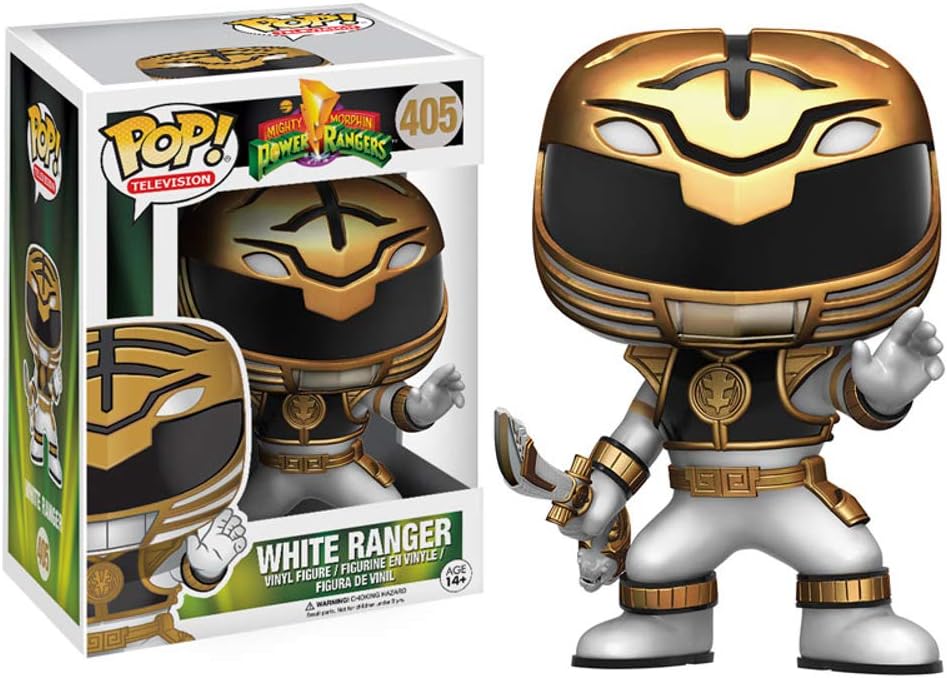 Amazon.com: Funko Television Power Rangers, Pop Figure, White : Toys ...