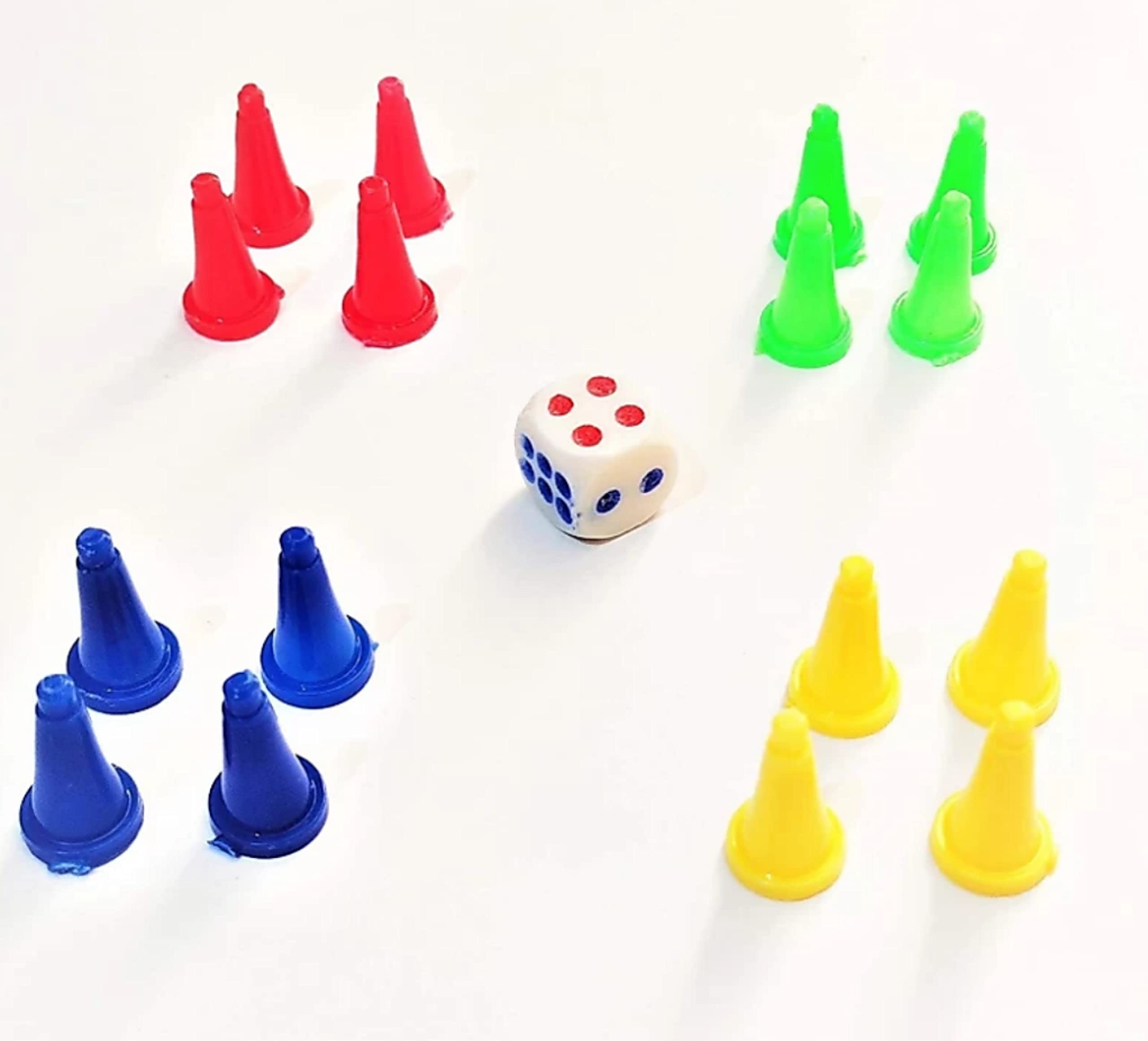 Buy S&F Junction Set of 16 Plastic Coins + 1 Dice for Ludo Snake ...