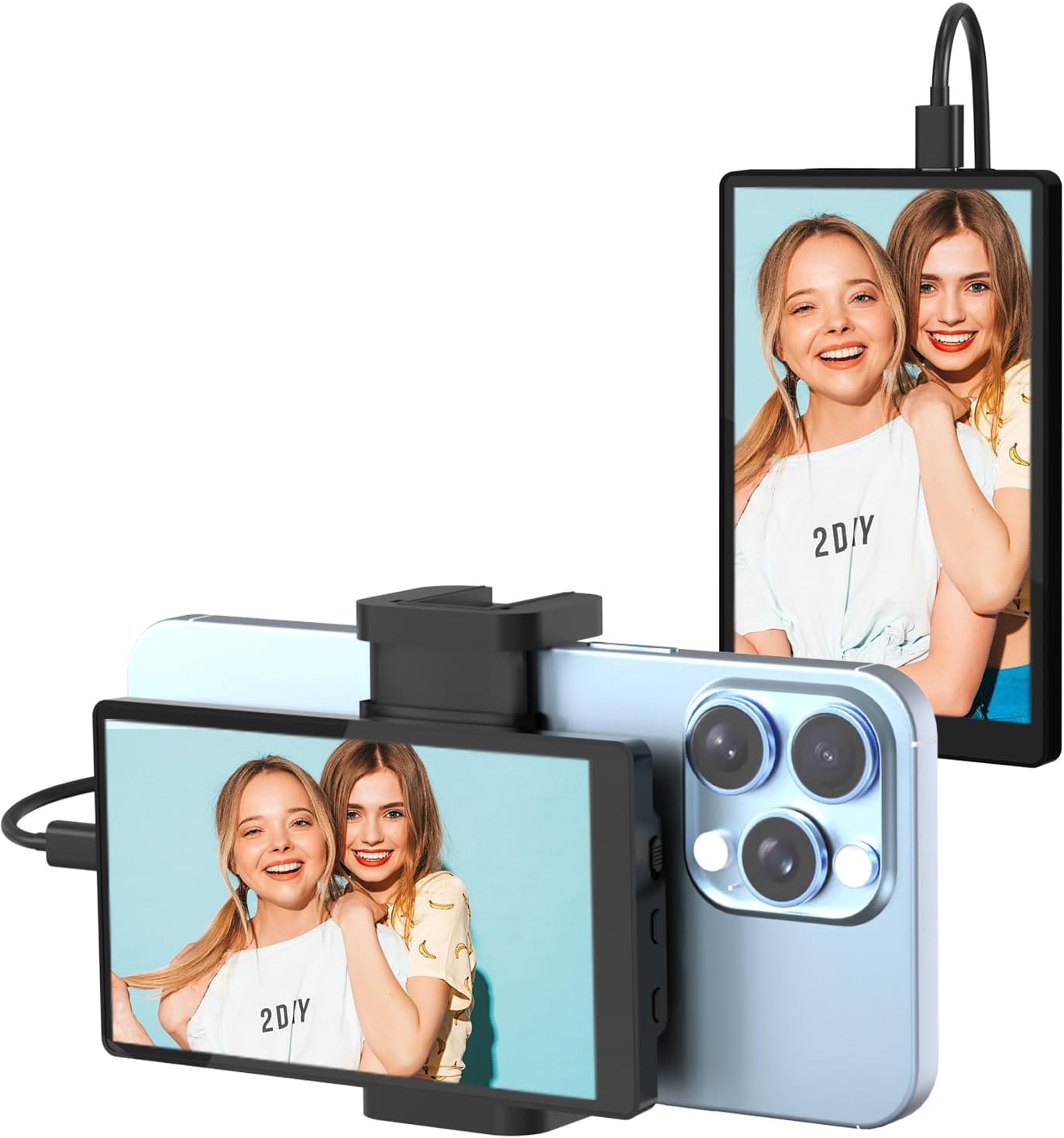 Amazon.com: USBERG 5'' iPhone Vlog Selfie Monitor Screen with Magnetic ...