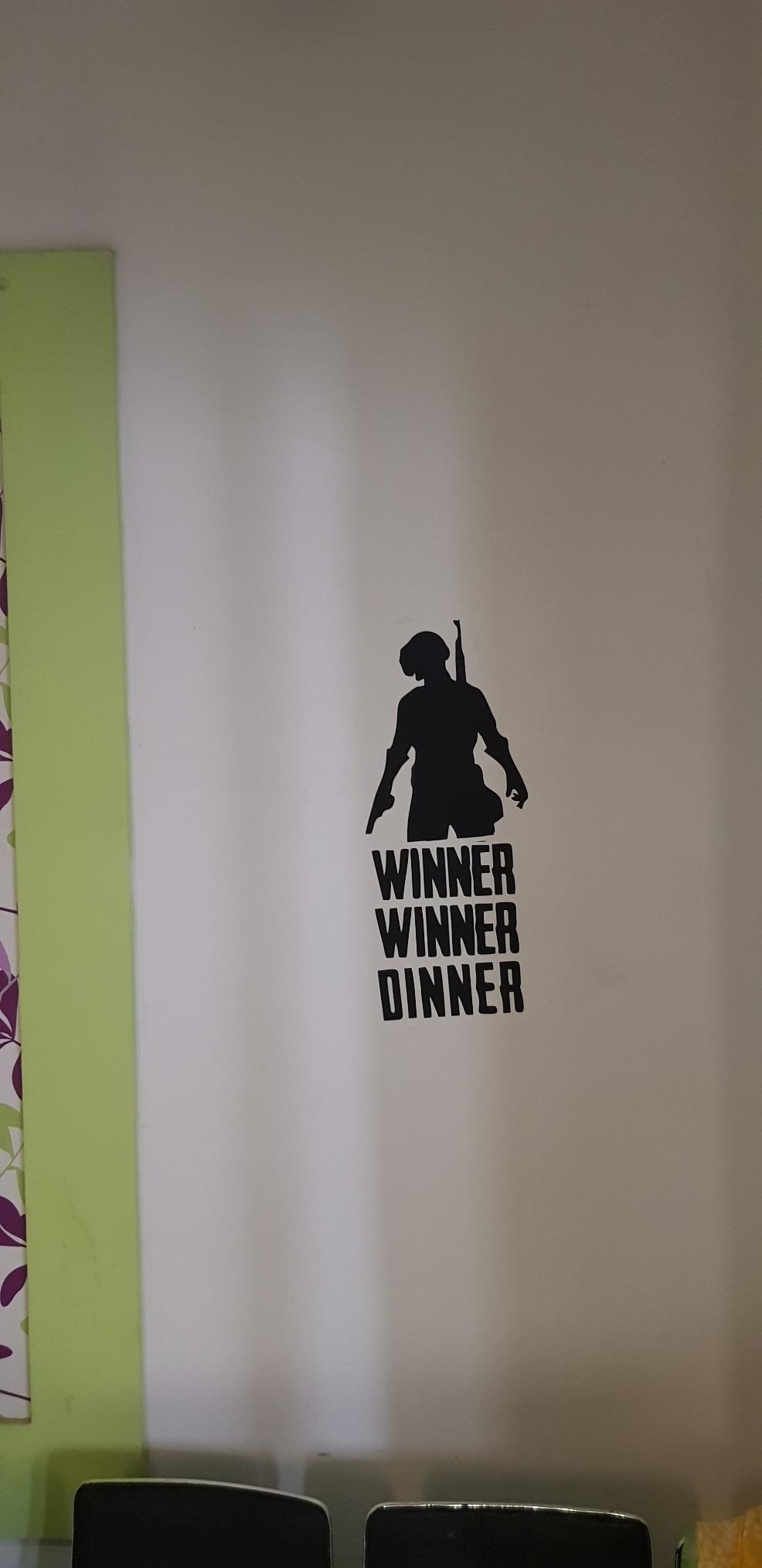 Wall Attraction PUBG Chicken Dinner Wall Stickers Trending Online for ...