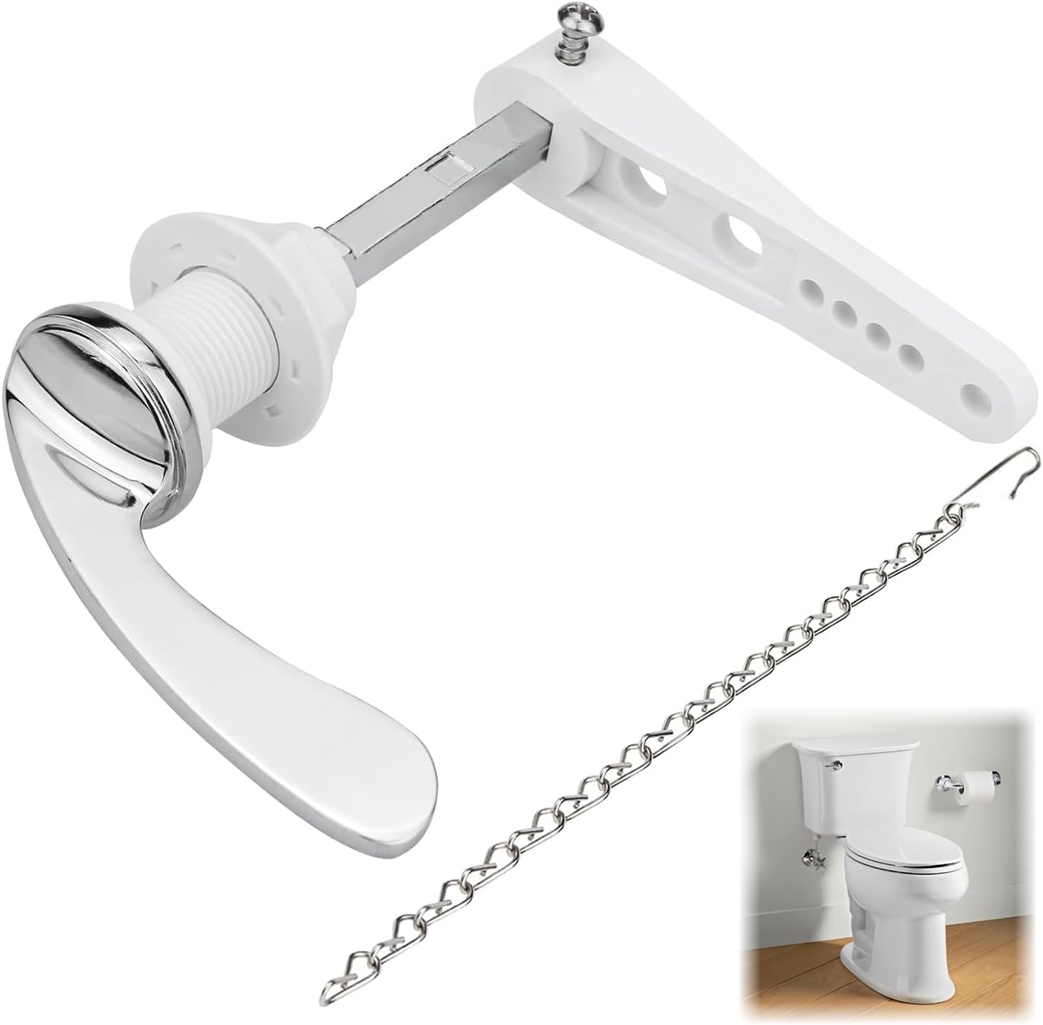 Alloy Toilet Flush Handle Replacement - Universal Lever for Cistern ...