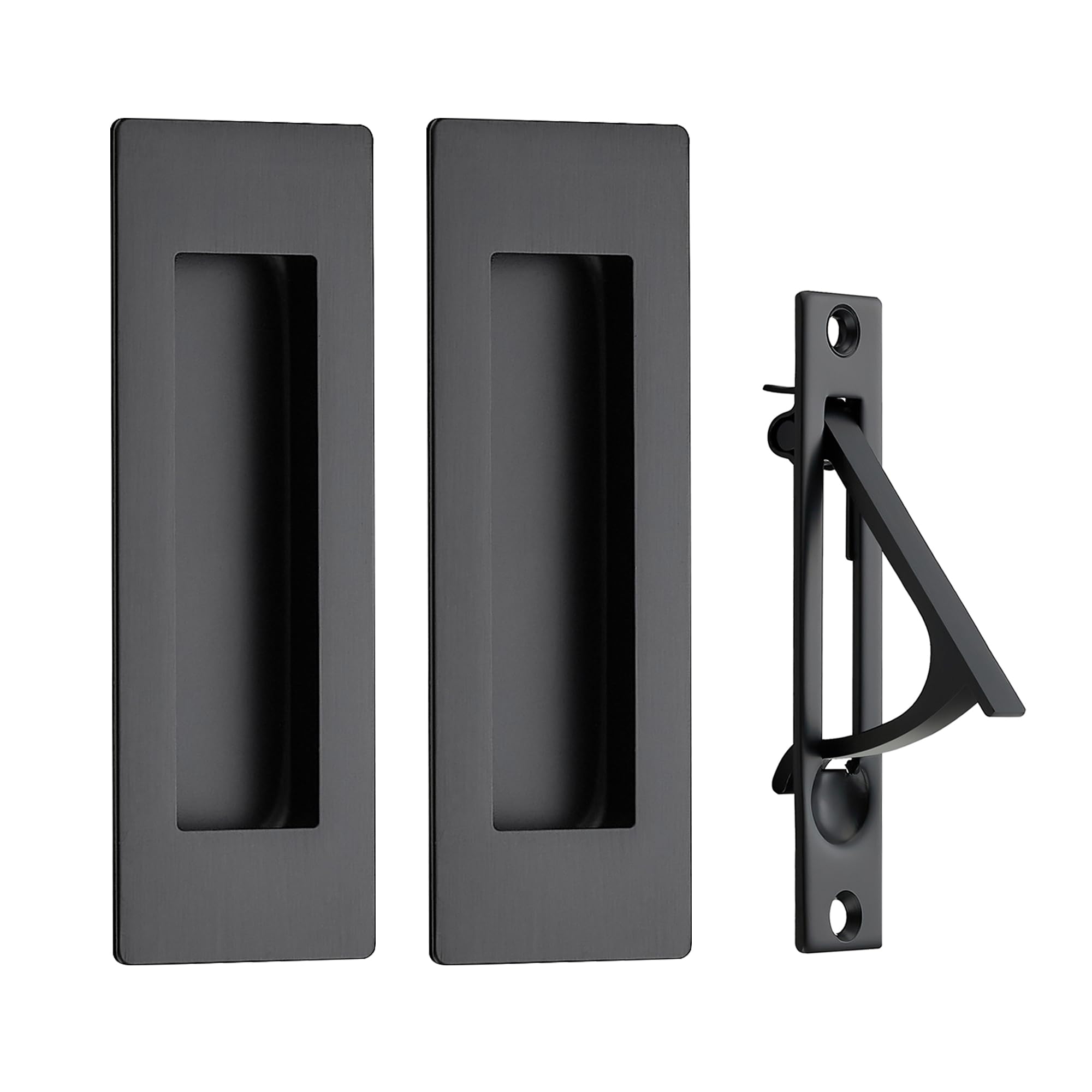JOY DECOR 1 Pack Pocket Door Pull Solid Pocket Door Flush Edge Pull & 2 ...