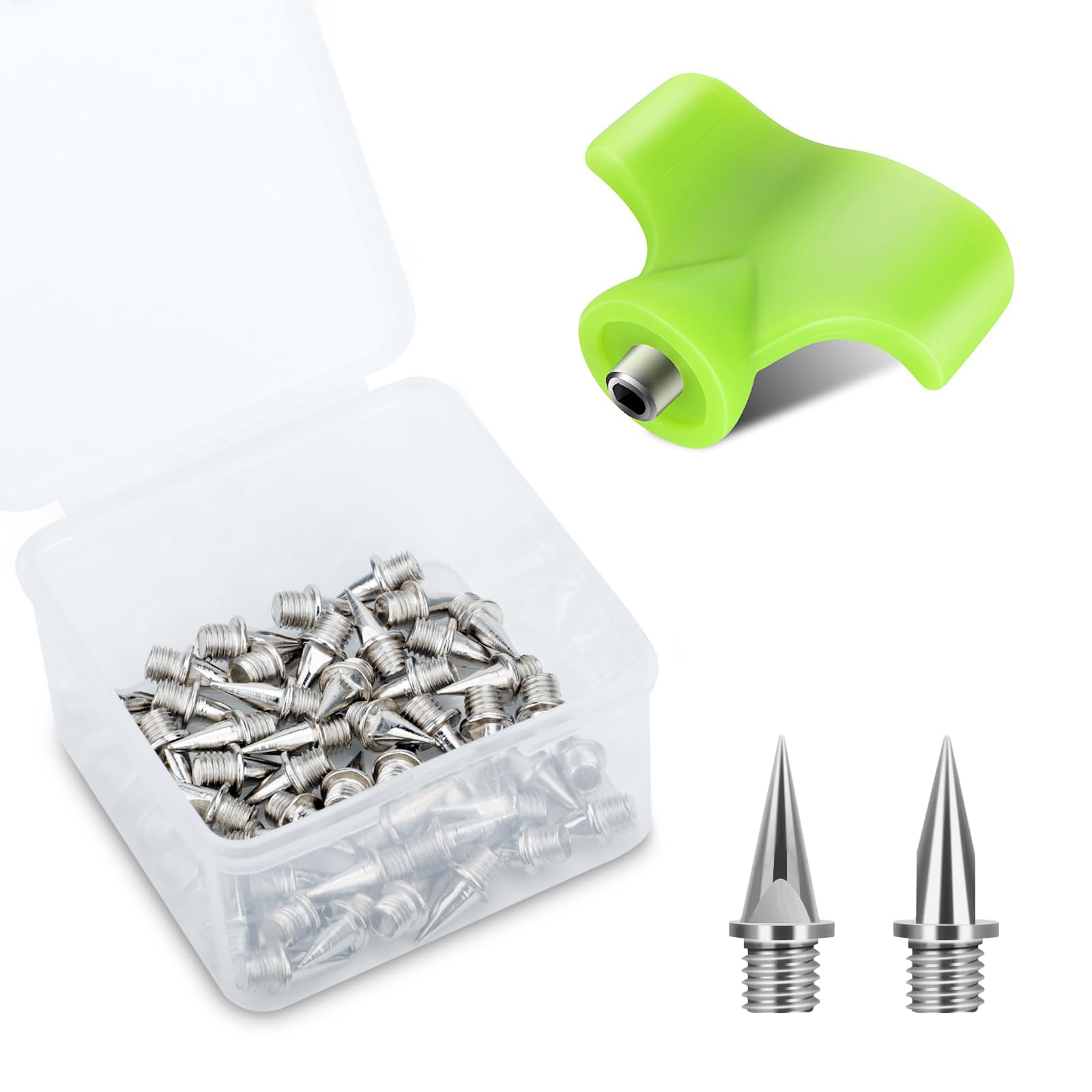 Snapklik.com : 9.5mm 3/8 Inch Track Spikes, 50 Pieces Hard Steel Spikes ...
