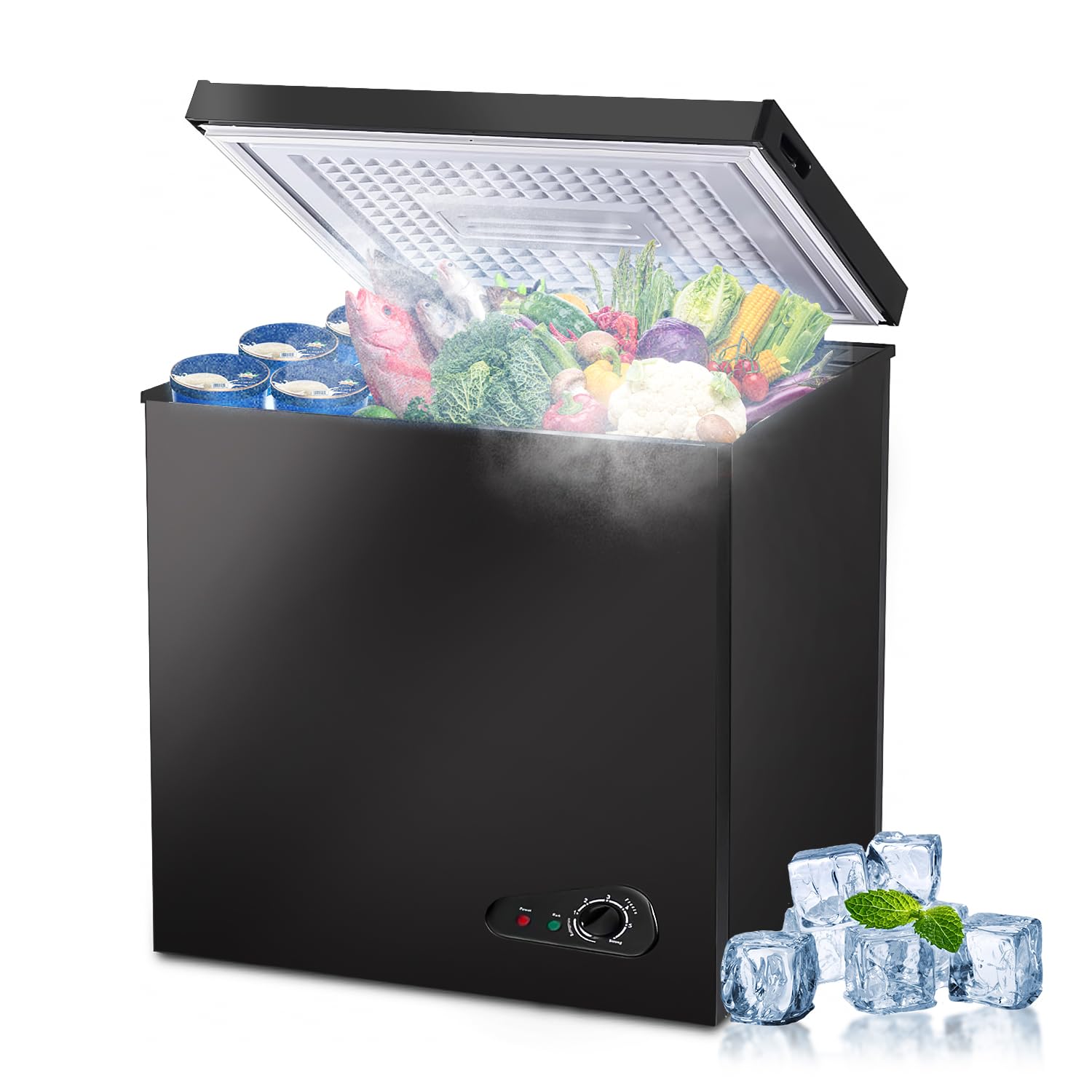 Snapklik.com : Chest Freezer 5.0 Cu.Ft Compact Chest Freezers