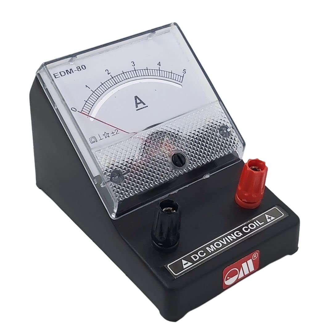 OM® Meters EDM-80 Desk Stand Analog 0-5 A Ammeter | Moving Coil Ampere ...