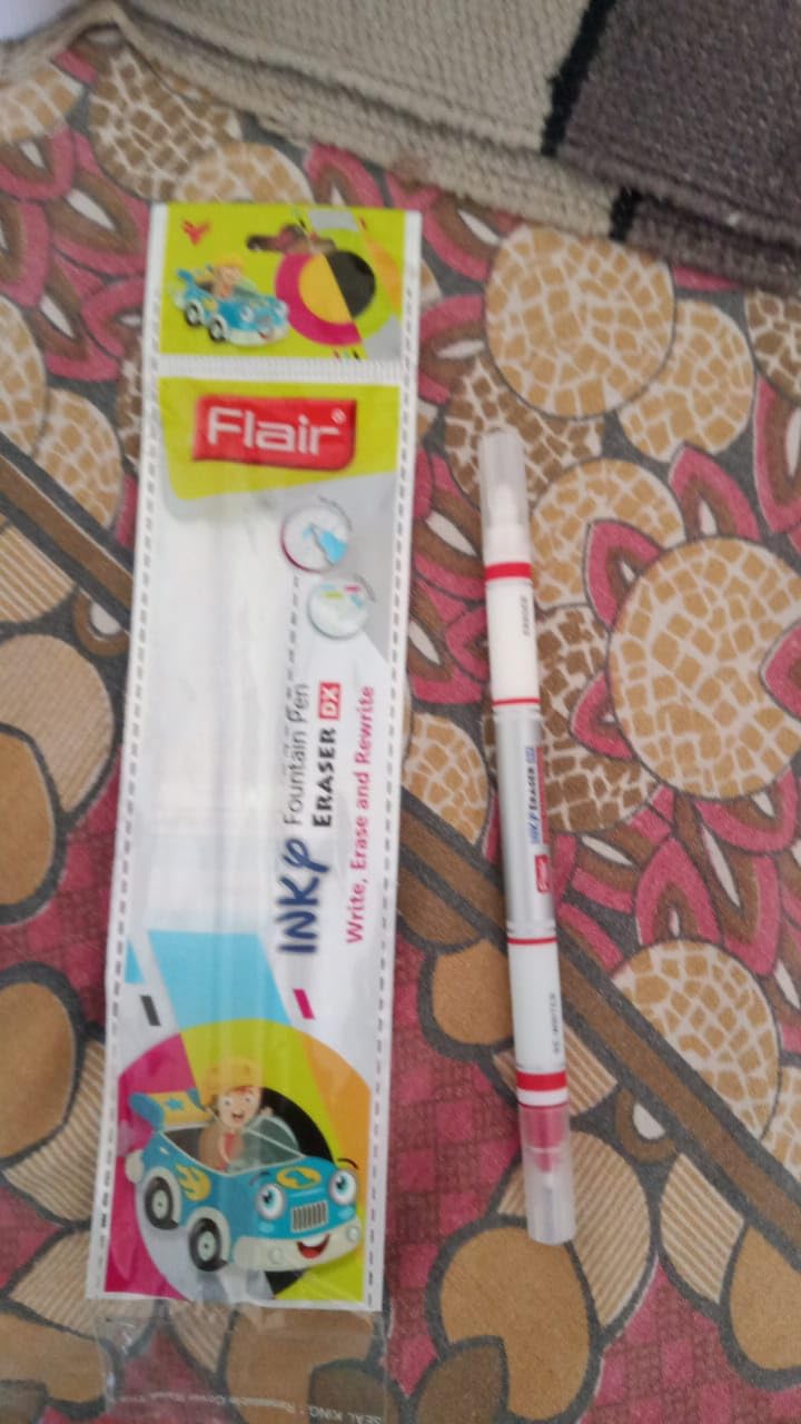 FLAIR Inky Series Eraser Dx Fountain Fine Pen Pouch Pack | Write, Erase ...