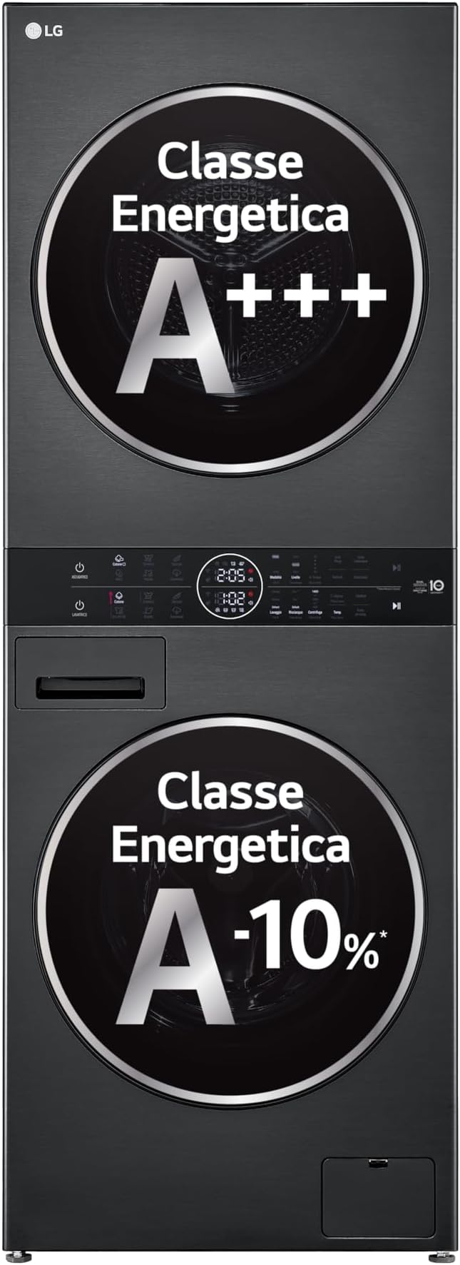 LG WashTower WT1210BBF Colonna Bucato Unificata, Lavatrice Classe A -10 ...