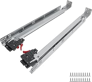 LONTAN 1 Pair 15 Inch Undermount Drawer Slides Soft Close Full ...