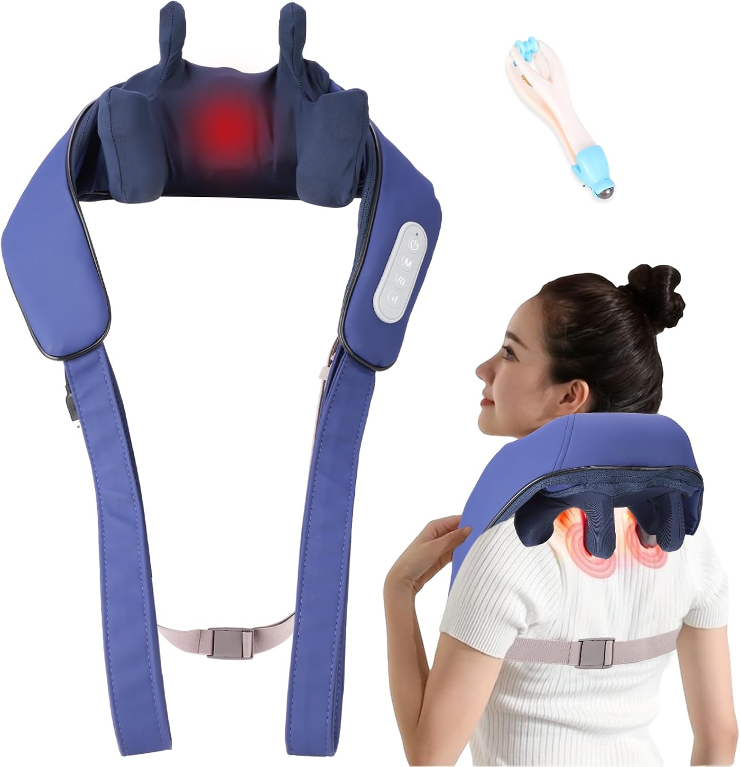 Amazon.com: UIEYEE Neck Massager with Heat, Cordless Neck Massager Deep ...