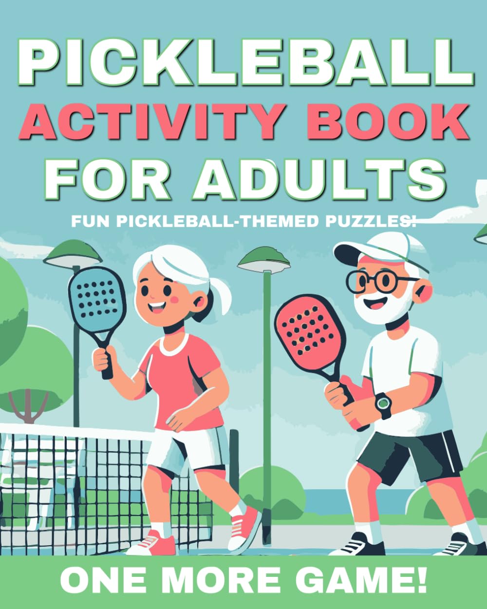 Pickleball Activity Book For Adults: Word Search, Cryptograms, Funny ...