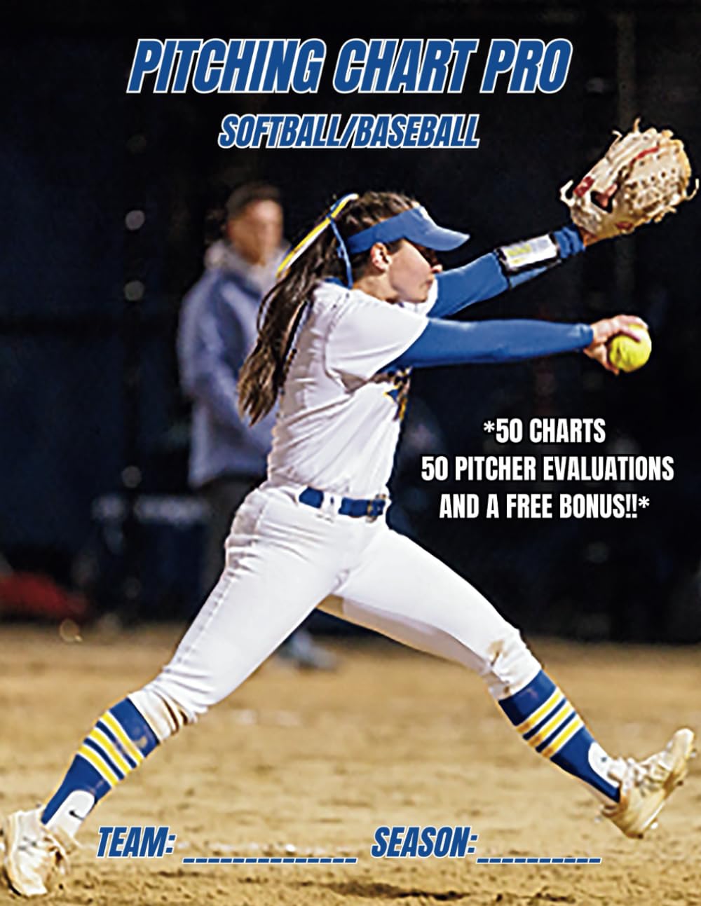Pitching Chart Pro: Softball/Baseball Pitching Chart Notebook includes ...