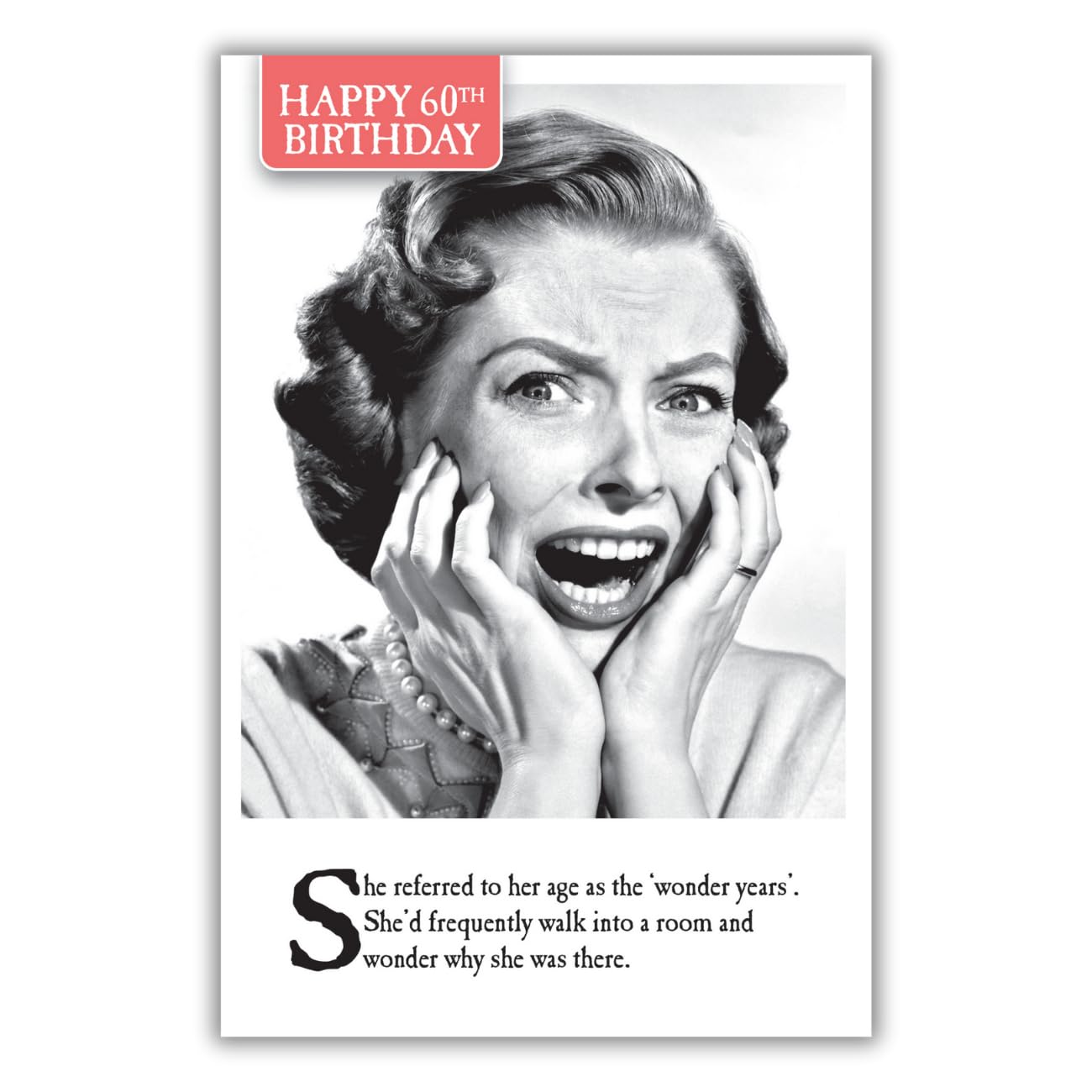 On The Ceiling 60th Birthday Card For Her Age 60 | Desertcart INDIA