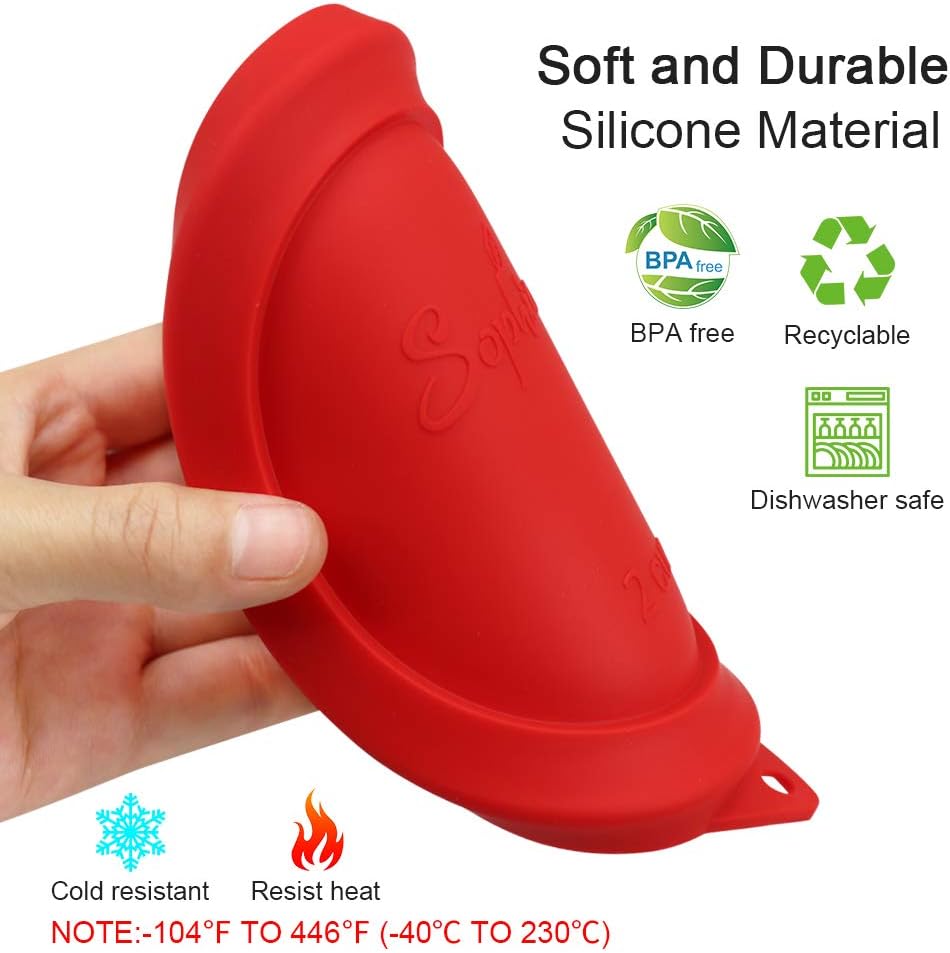 Sophico 2 Cup Round Silicone Storage Cover Lids Replacement for Anchor ...
