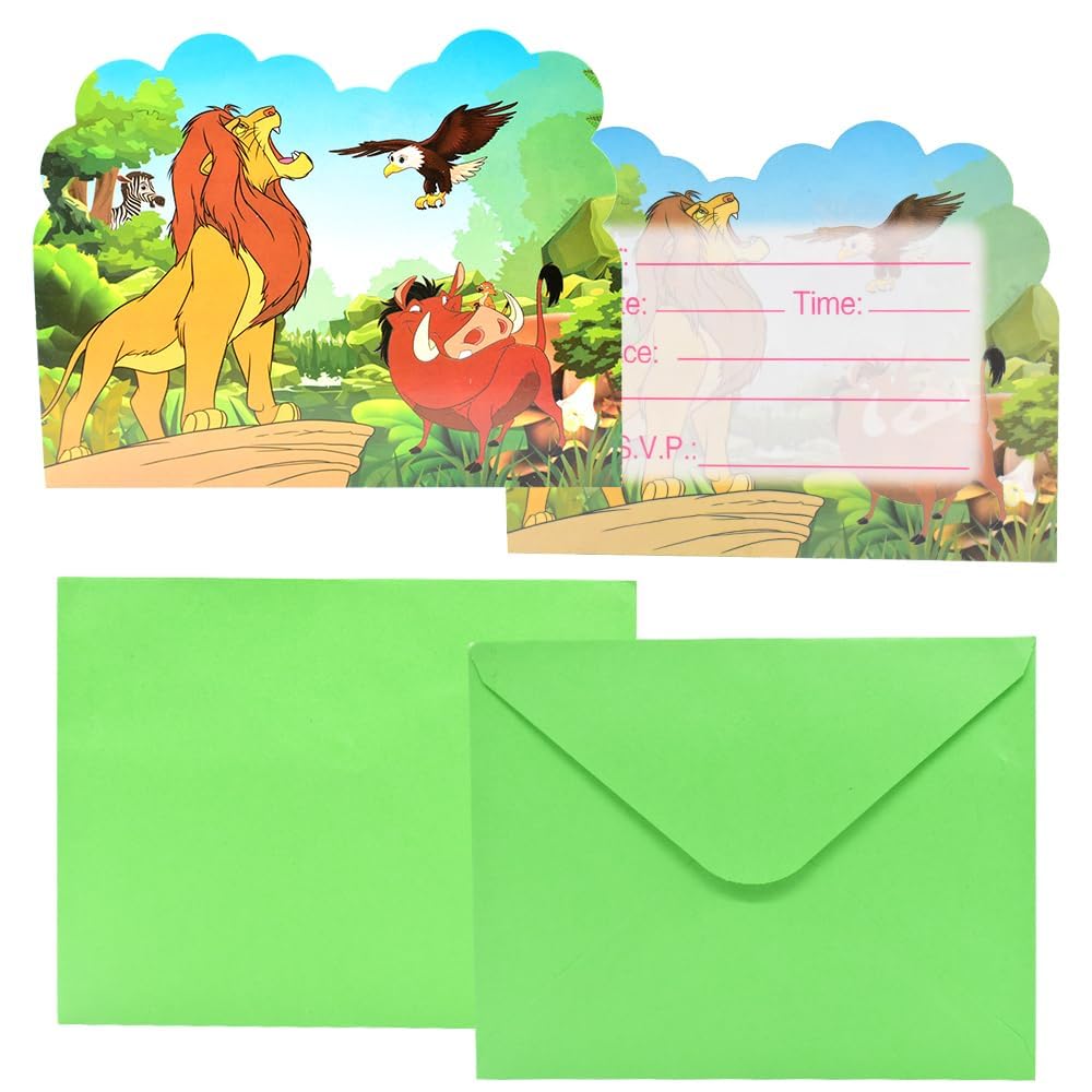 The Lion King Invitations Cards, 30PCS The Lion King Kids' Party ...