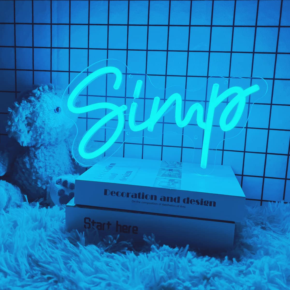 Amazon.com : Neon Sign, Simp Neon Signs for Wall Decor, Neon Light USB ...