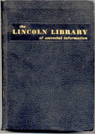The Lincoln Library of Essential Information-1961 Thum-tabbed -Vol One ...