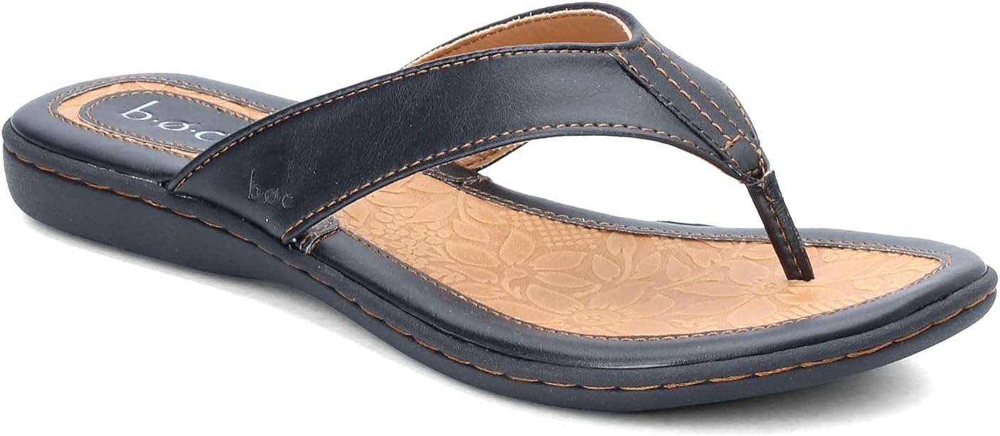 Amazon.com | BOC by Born Women's Zita Thong Sandals Black | Flip-Flops