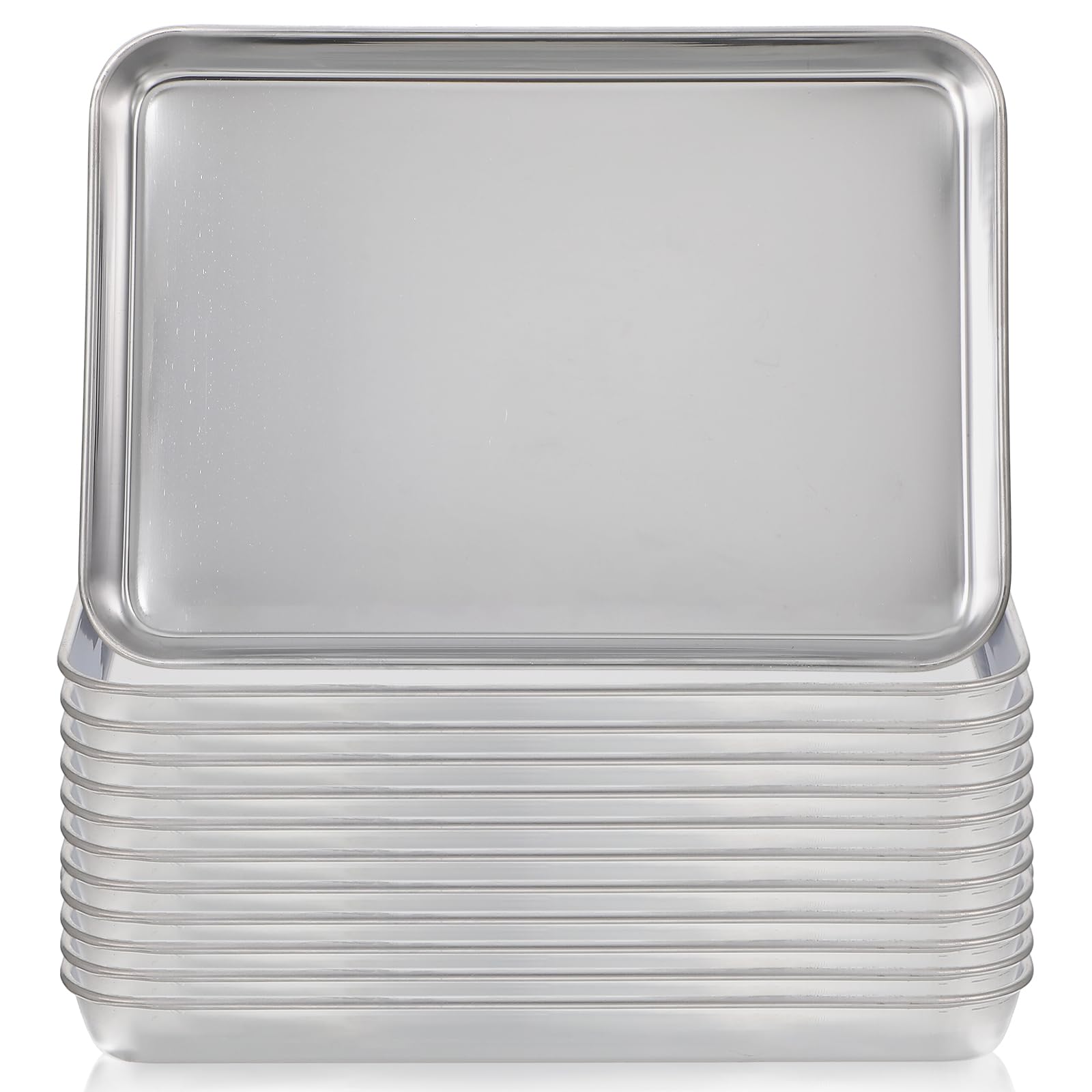 Stainless Steel Baking Sheets Lyellfe 6 Pack Stainless Steel Plates ...