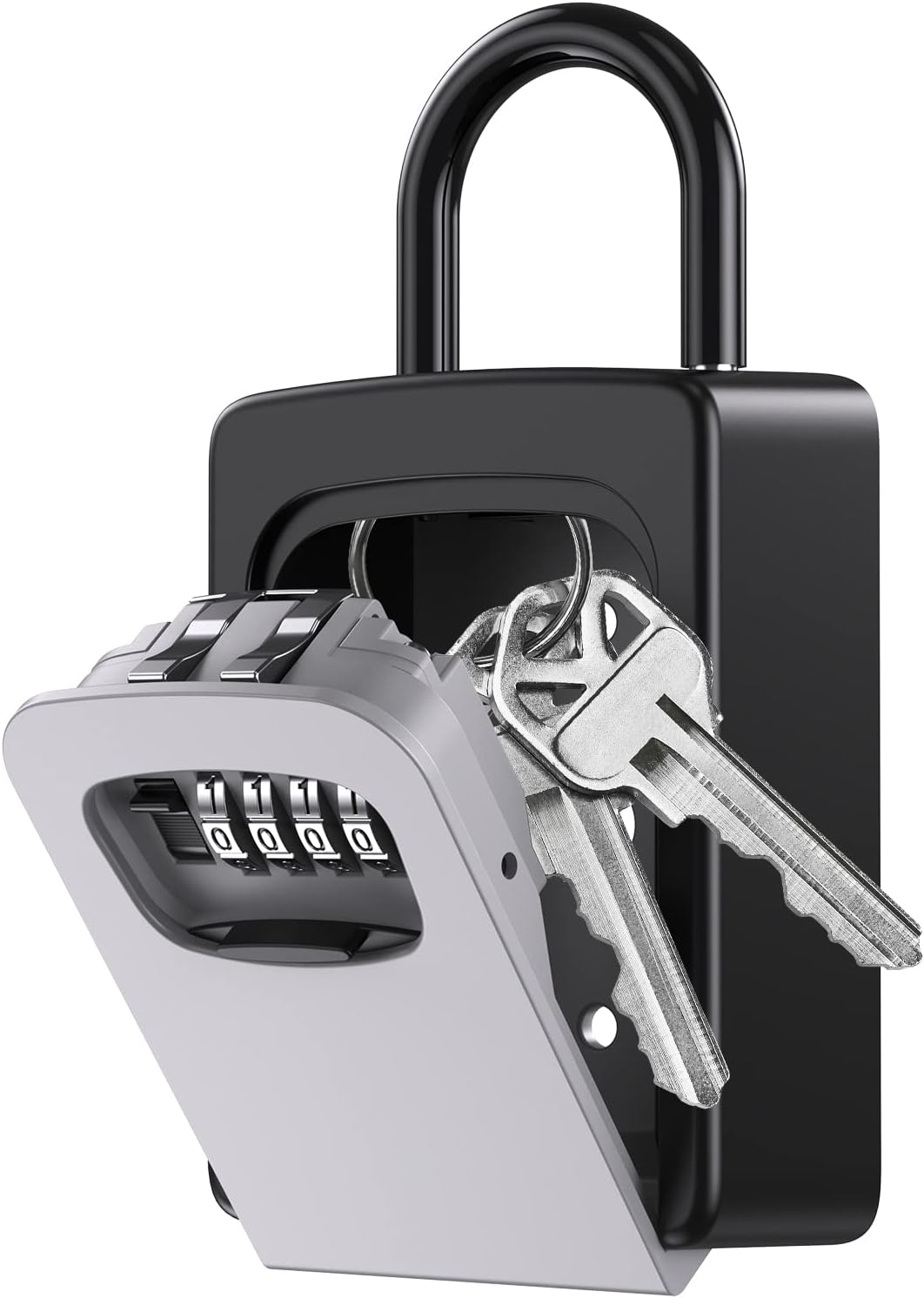 AMIR Key Lock Box Wall Mounted, 4 Digit Combination Lock Box ...