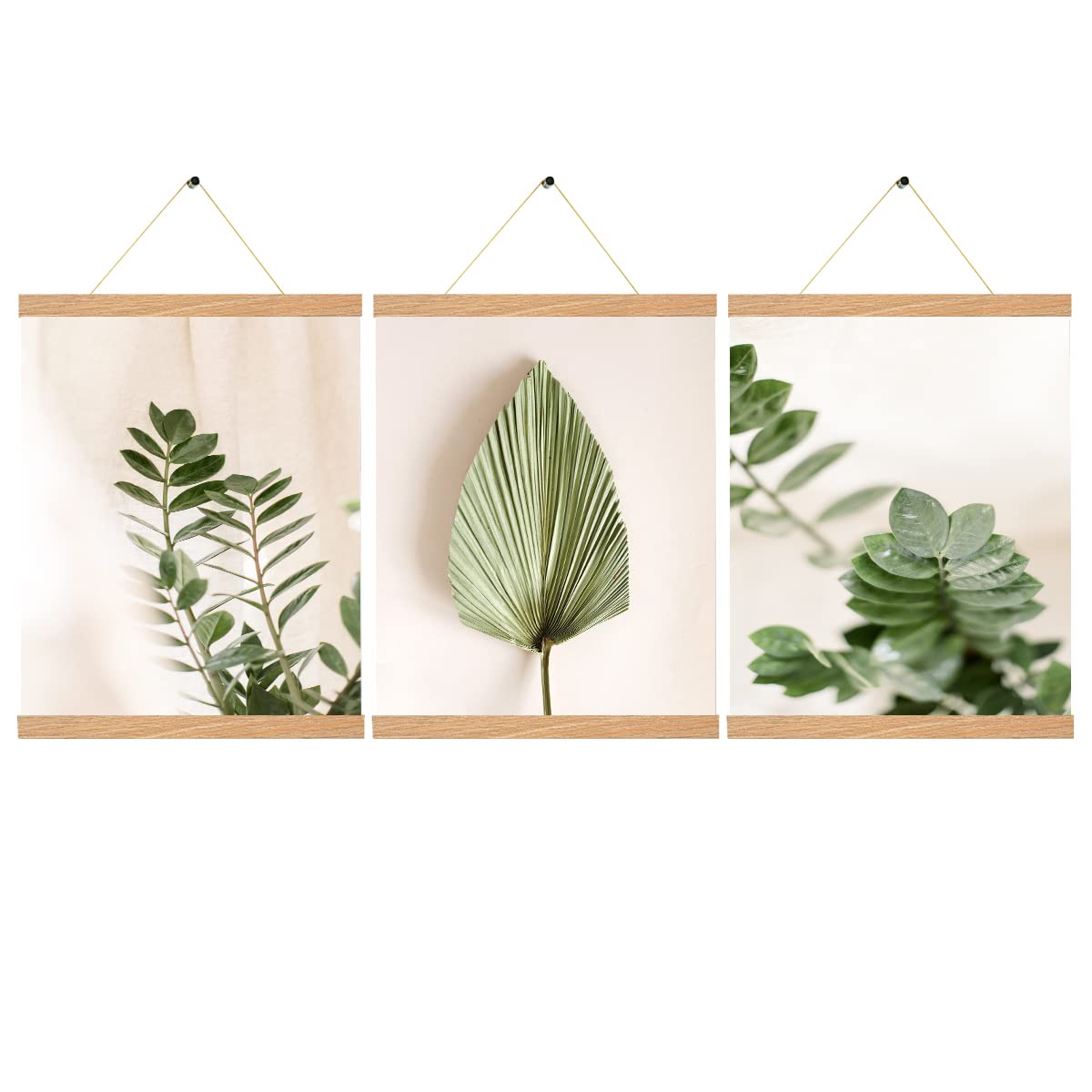YK Artwood 3 Pack Magnetic Poster Hanger Pine Color, 12x18 12x16 12x24 ...