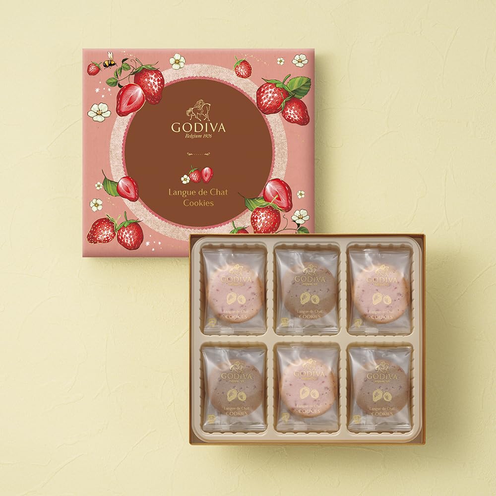 Amazon.co.jp: ゴディバ (GODIVA) チョコレート ギフト お菓子 詰め合わせ あまおう苺ラングドシャクッキー（18枚入） : 食品・飲料・お酒