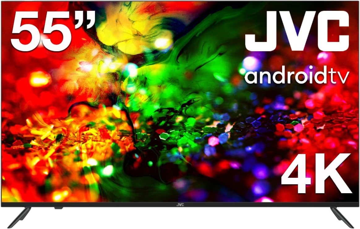 JVC 55 inch Smart TV, 4K UHD (Ultra High Definition) Edgeless Display, Smart Remote Control with ...