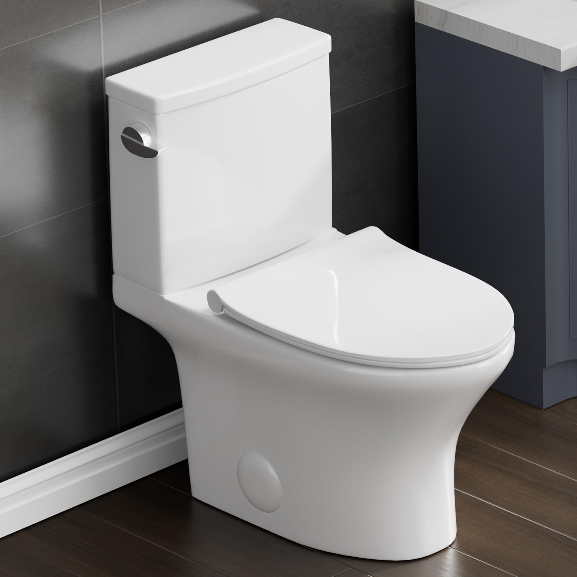Buy SUPERFLO Two-piece Elongated Toilets for Bathrooms with Standard 12 ...