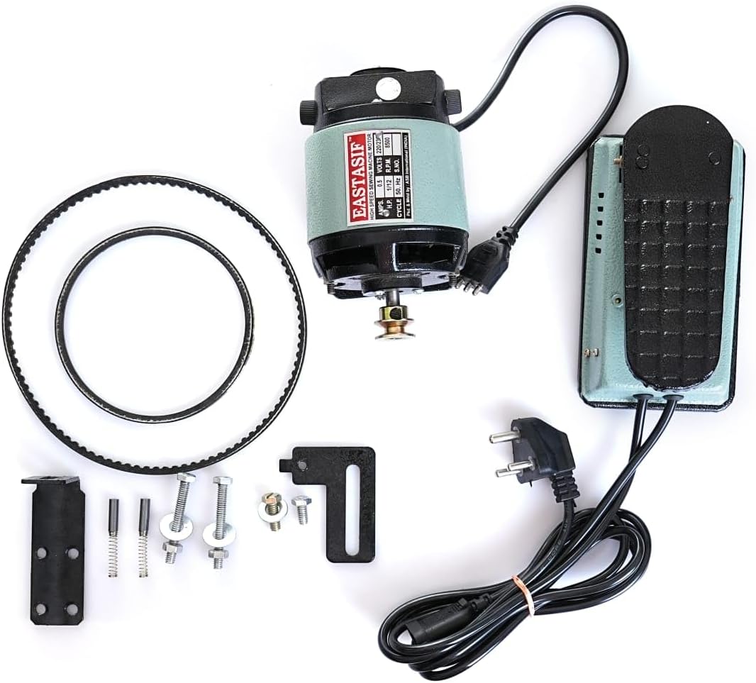 Ralson Cast Iron Sewing Machine Motor Ralson (50 Watts, Red & Black ...