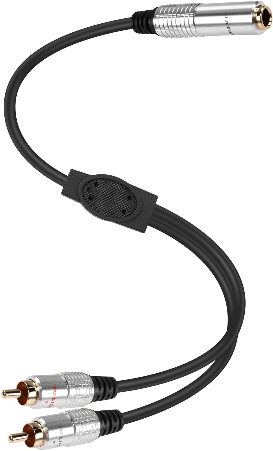 Amazon.com: Seismic Audio 6 Inch 1/4 Inch TS Female to Dual RCA Male Y ...