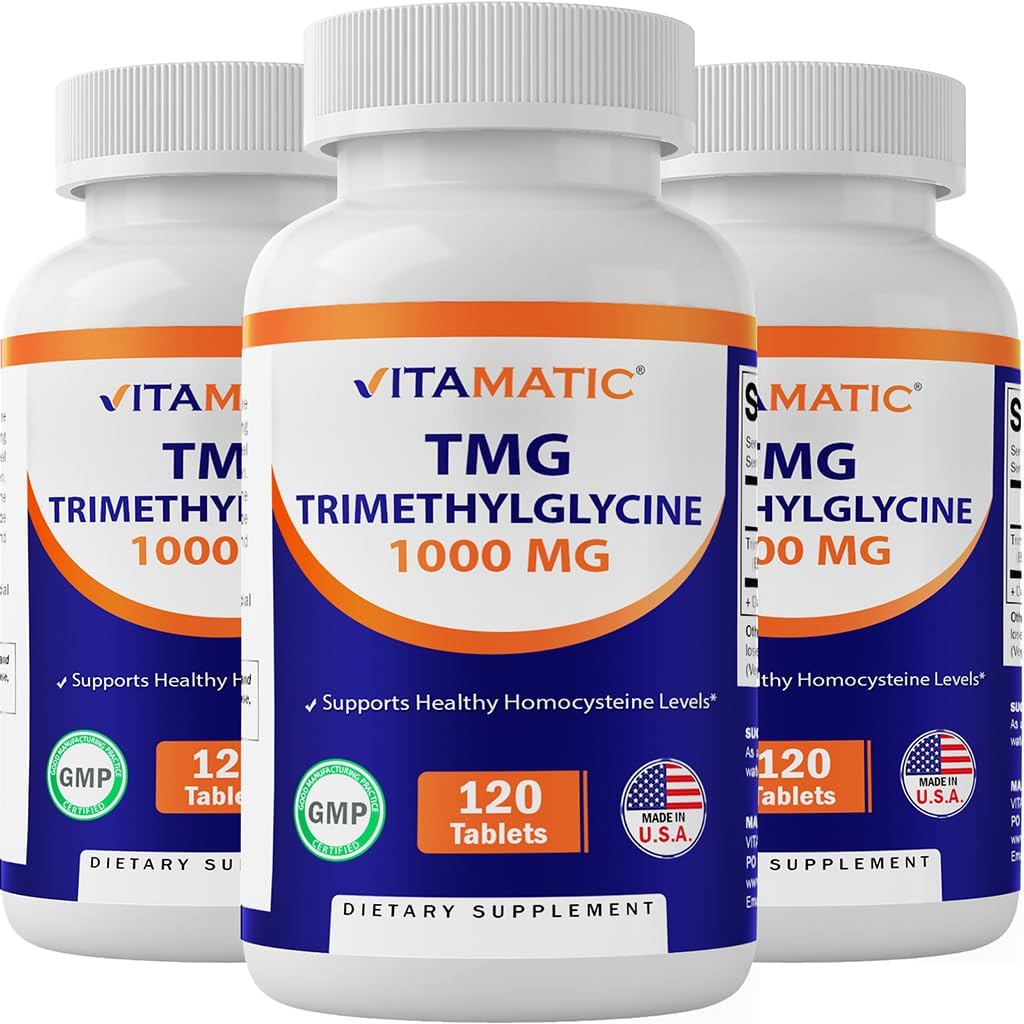 Amazon.com: Vitamatic TMG Supplements 1000mg - Trimethylglycine ...