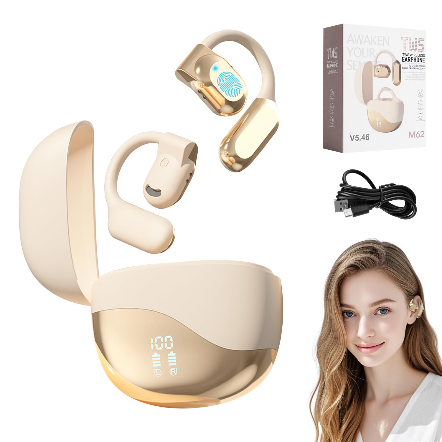 Snapklik Ai Language Translation Earbuds Bluetooth Translation