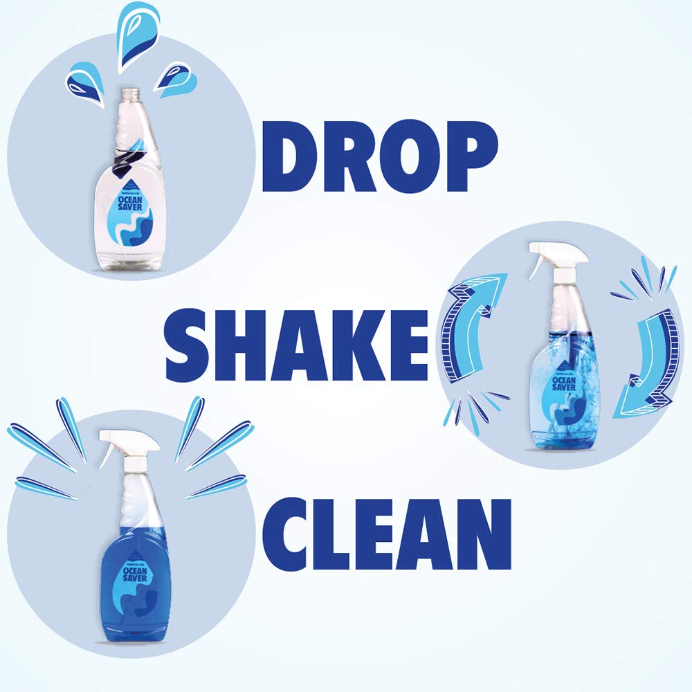 OceanSaver Cleaning EcoDrops Collection, Anti-Bac Spray, Kitchen ...