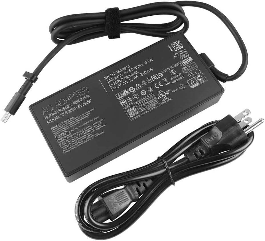 Amazon.com: 20V 12A 240W Charger Adapter for Asus ROG Zephyrus G16 ...