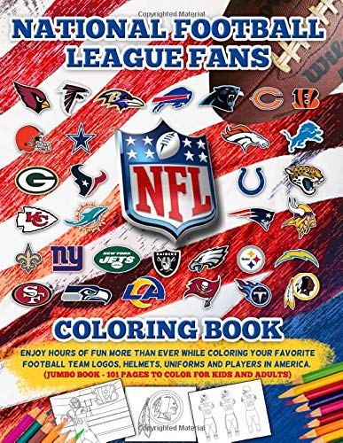 Buy NFL National Football League Fans Coloring Book: Enjoy Hours Of ...