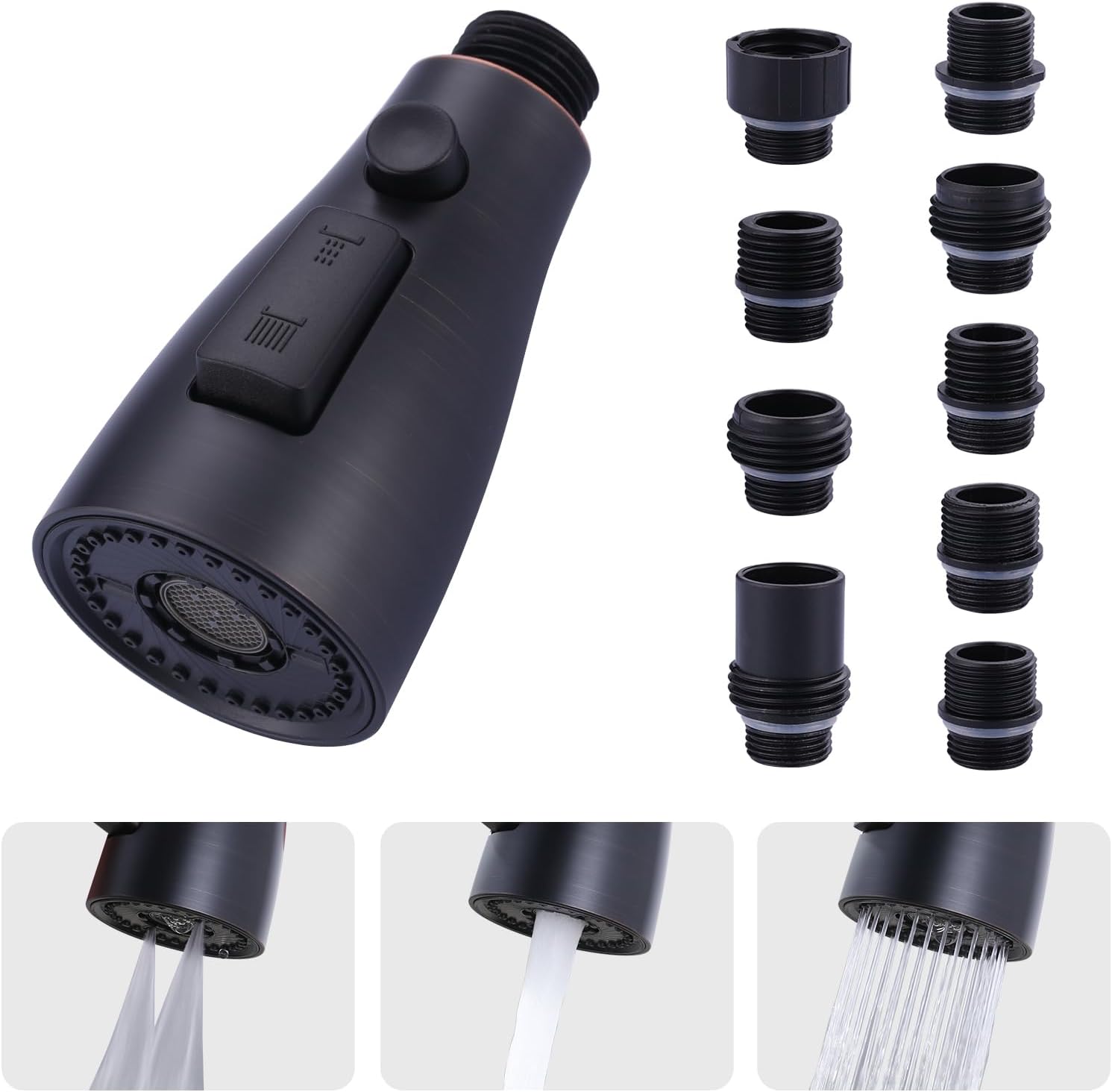 Amazon.com: ARCORA Kitchen Faucet Spray Head Oil Rubbed Bronze, 3 ...