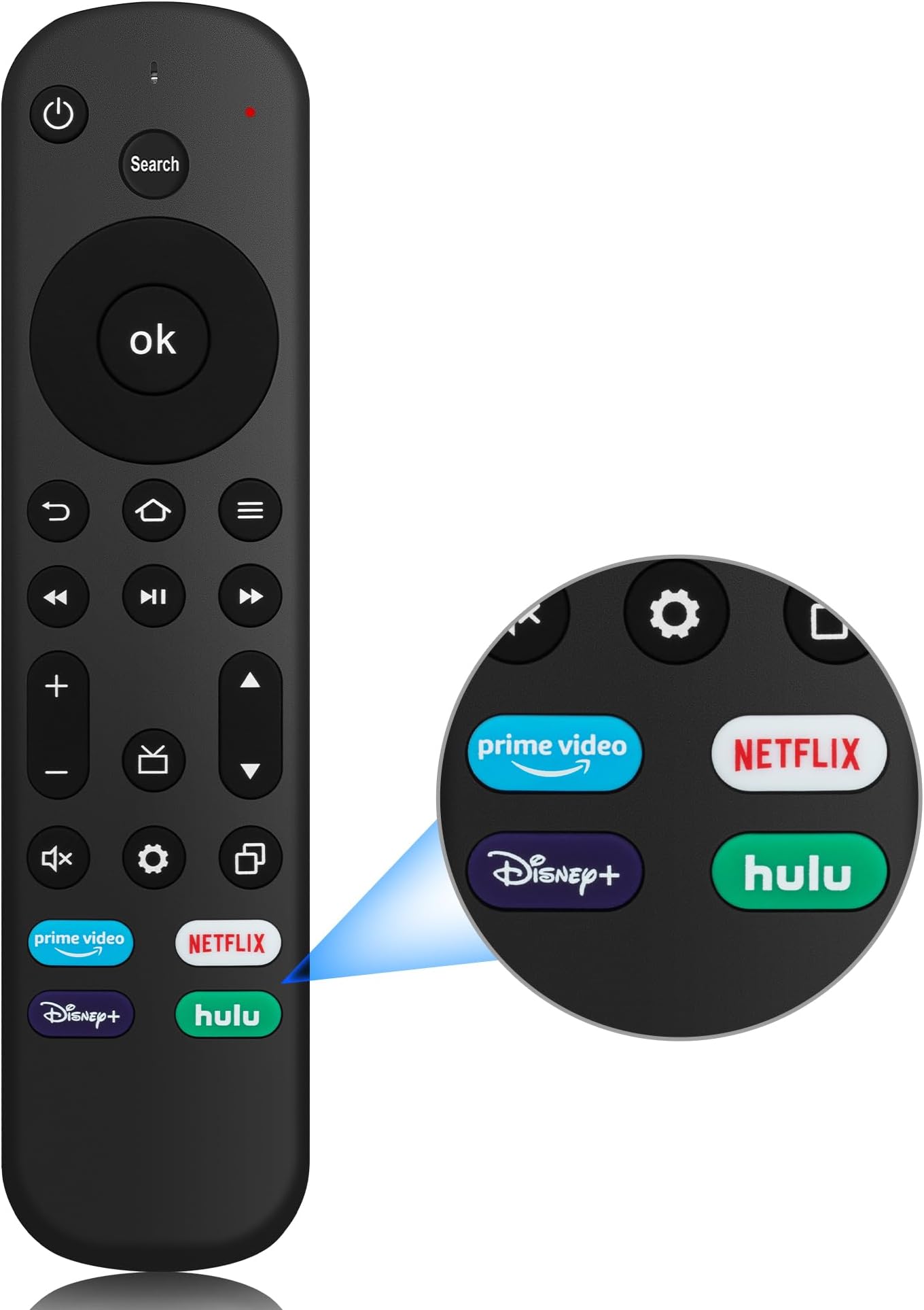 Replacement Remote Control Fit for All Insignia/Toshiba/Pioneer Fire ...