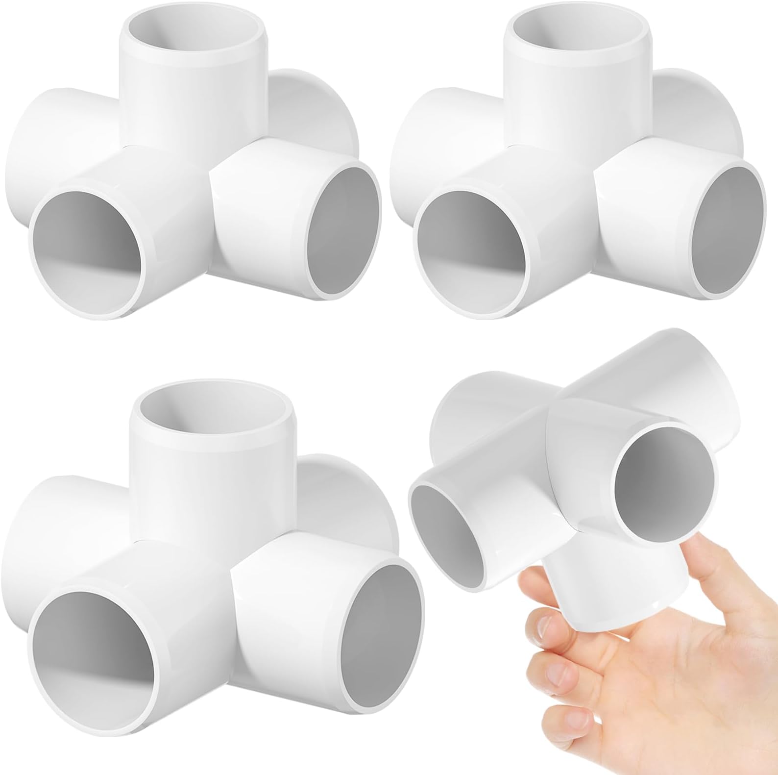 Amazon.com: CIRCOPACK 2" 5-way x cross PVC Fitting Connectors Furniture ...