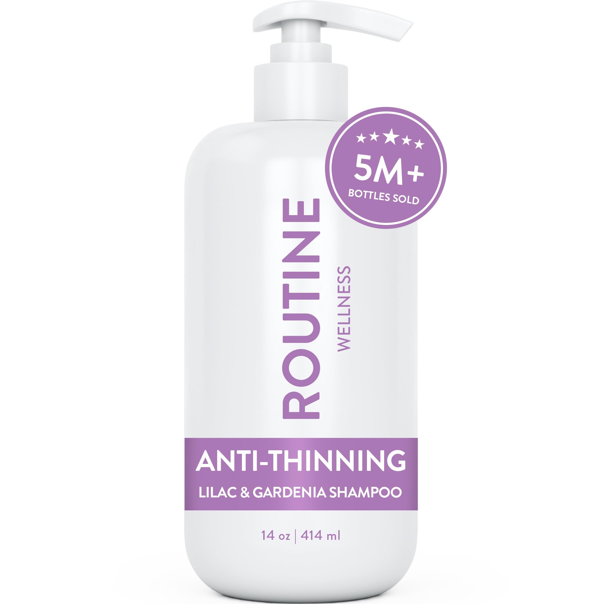 Routine Wellness Anti-Thinning Shampoo for Thinning Hair - Biotin DHT ...