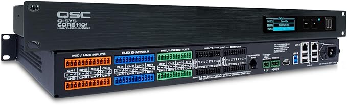 Amazon.com: Qsc Q-SYS Core 110f 128x128 Networked Audio Channels ...