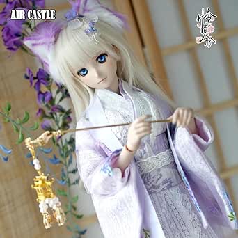 Amazon.co.jp: 【怜惜人形】DD SS|S|M|L|DY胸用お振袖着物*白の華VI* : ファッション