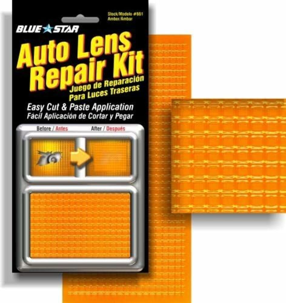 Amazon.com: Blue Star Grid Pattern Auto Lens Repair Kit (Amber ...