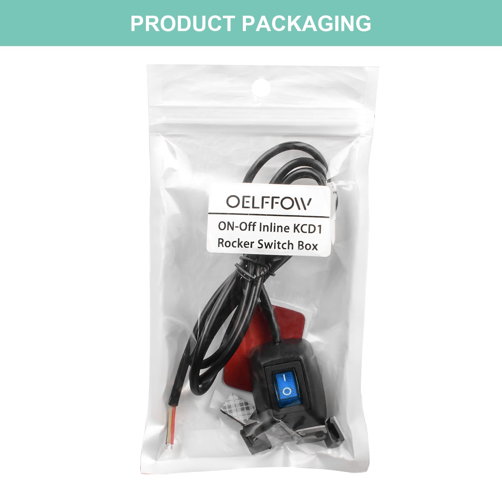 Snapklik.com : OELFFOW 1Pack Blue LED Inline Cord Switch KCD1 6A-250V ...