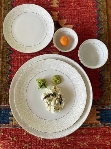 Hitkari Porcelain 12222GL Dinner Set 18 Pcs.|Dinner Set for 6|Material ...