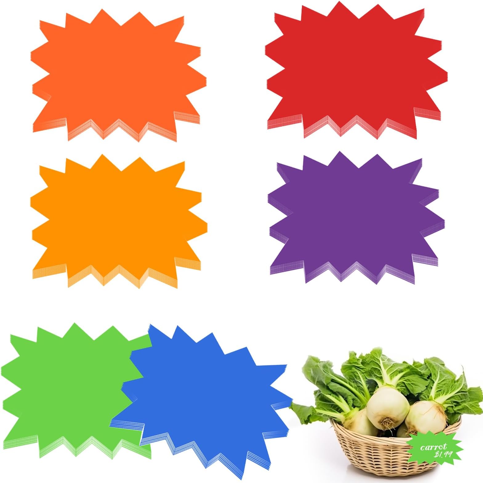 300 Pcs Price Labels, Price Tags 6 Colors Price Labels for Display ...