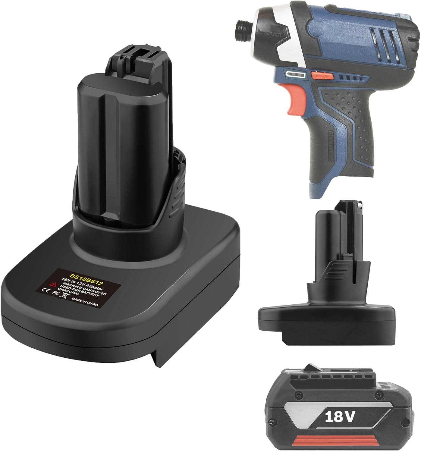 für Bosch GBA 18V Li-Ion auf Bosch 12V Akku-Adapter, für Bosch GBA 18V ...