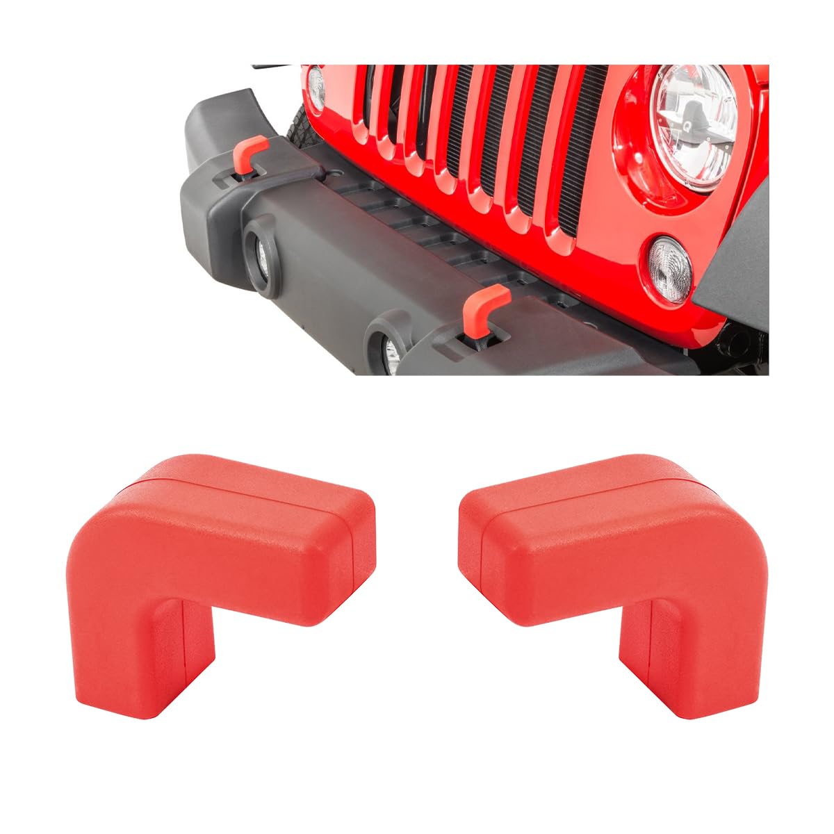 Amazon.com: BESULEN Factory Bumper Tow Hook Covers, Car Front Bumpers ...