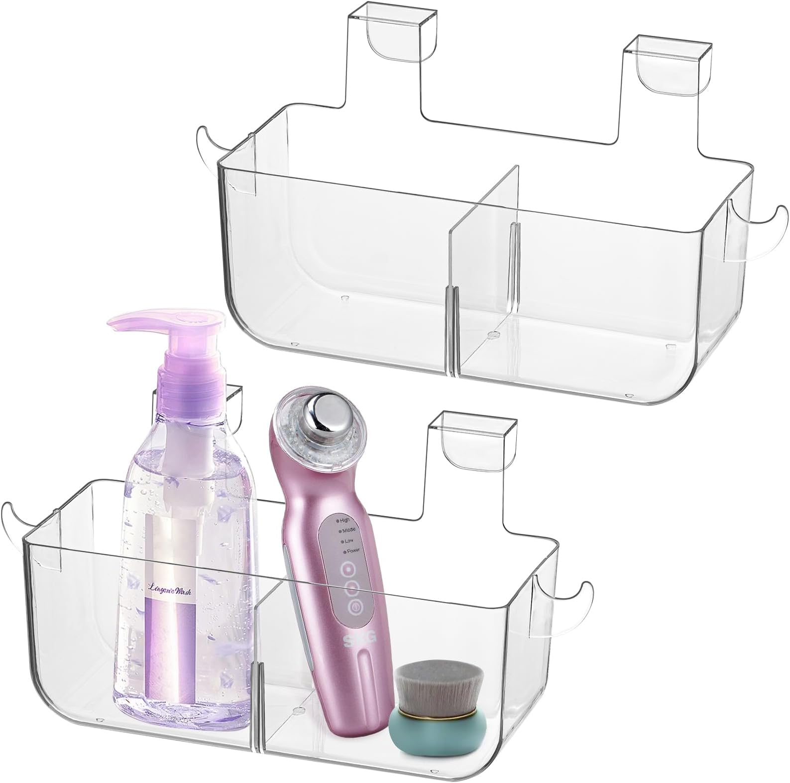 Amazon.com: Yungyan 8 Pieces Plastic over Cabinet Door Organizer ...