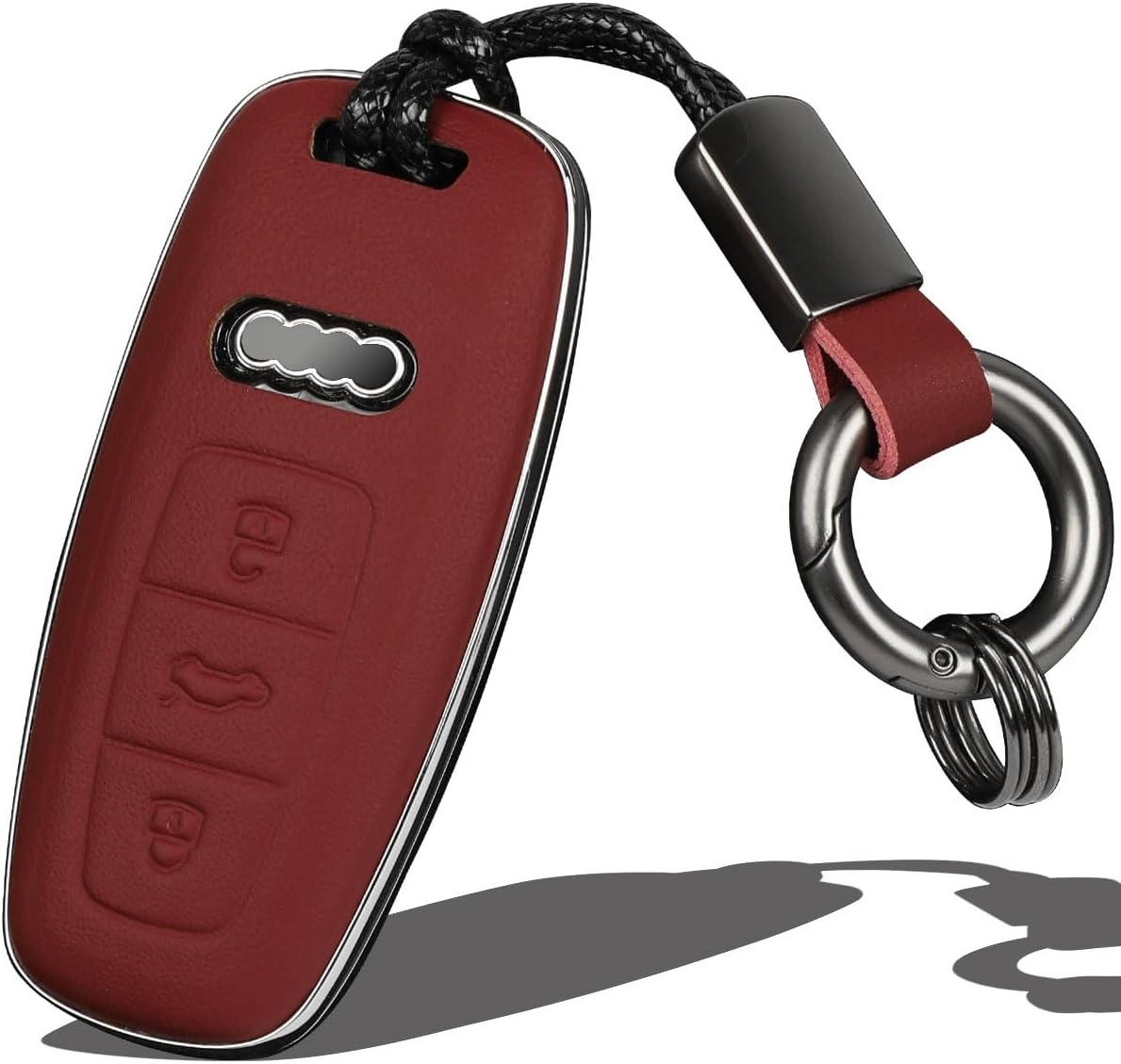 Amazon.com: Gematay for Audi Key Fob Cover, Key Case Shell Compatible ...